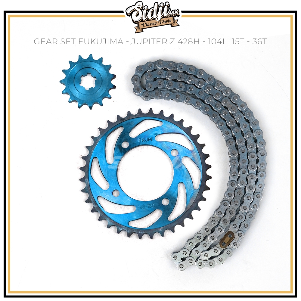 Jual Gearset Girset Paket Gear Fukujima Depan Belakang Yamaha Jupiter Z ...