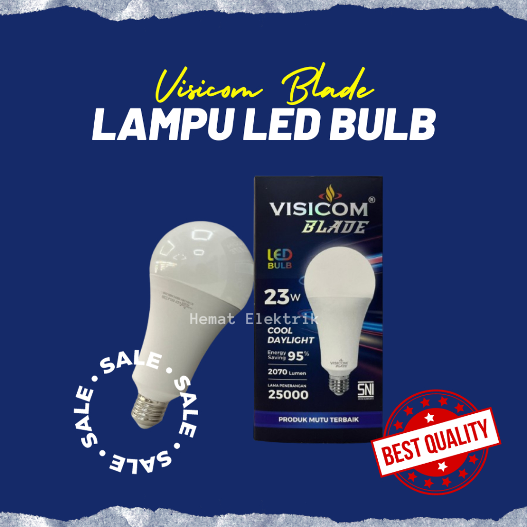 Jual Bohlam LED Visicom Blade Untuk Kamar dan Rumah Warna Putih 23 Watt ...