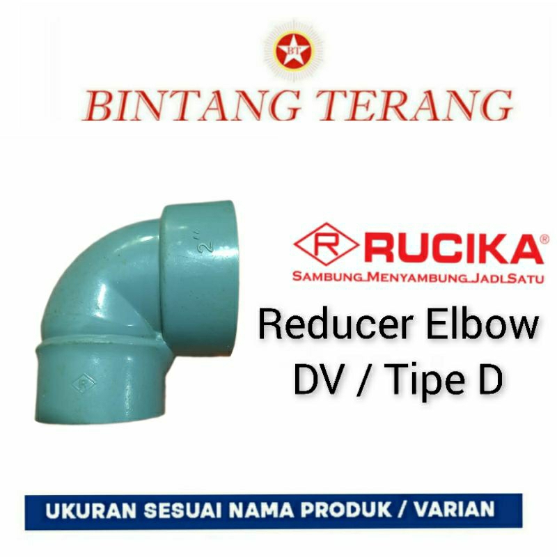 Jual Vlok Keni D 2 x 11/2" / Reducer Knee DV Rucika / Elbow Increaser ...