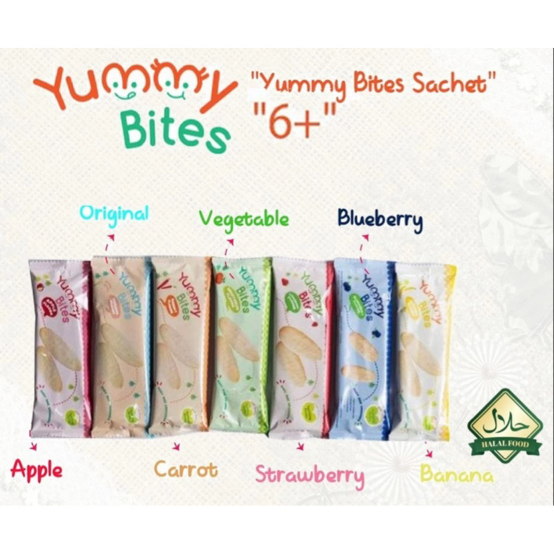 Jual Yummy Bites Beberoll Yummy bites cracker ECER snack bayi mpasi ...