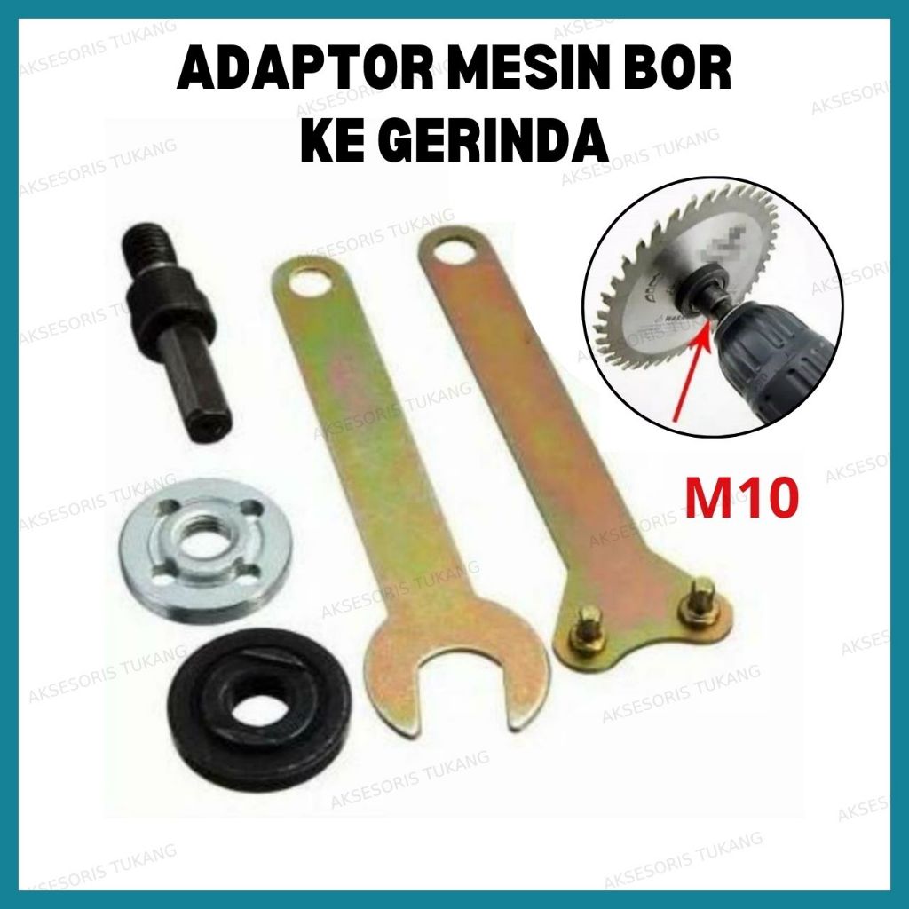 Jual Adaptor Konverter Mesin Bor Ke Mesin Gerinda Adapter Konektor ...