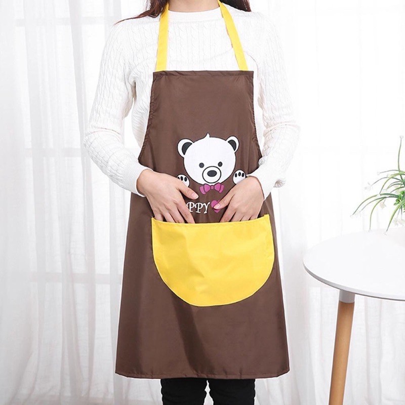 Jual Celemek Motif Beruang / Apron Masak Dapur/ Bear Lucu Ibu dan Anak ...