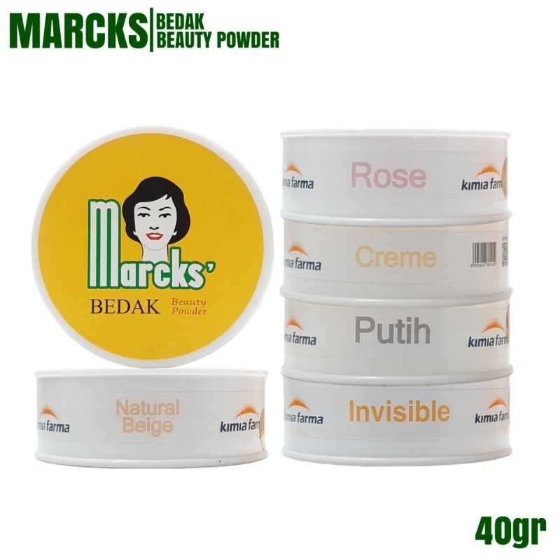 Jual Marcks Bedak Powder Beauty / Bedak Tabur Marcks 40gr BPOM (Satuan ...