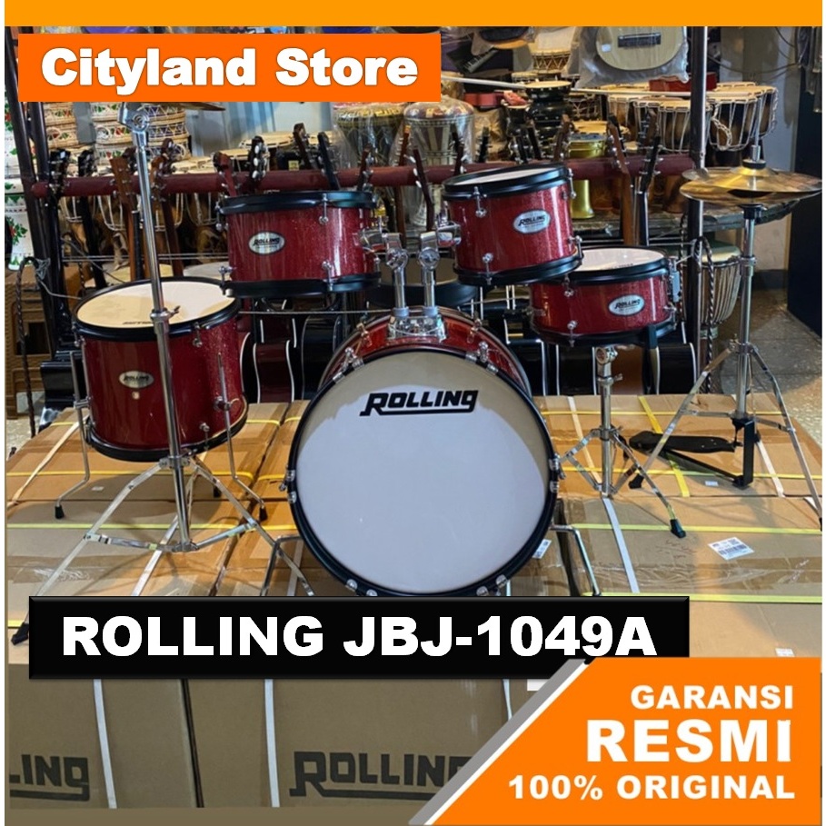 Jual Drum Set Junior ROLLING JBJ1049A/ Drum Set ROLLING JBJ-1049A Original | Shopee Indonesia