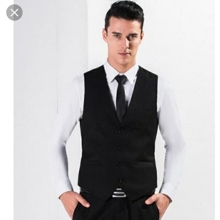 Jual Rompi pria hitam-Vest pria hitam- Jas blazer pria-Blazer pria ...