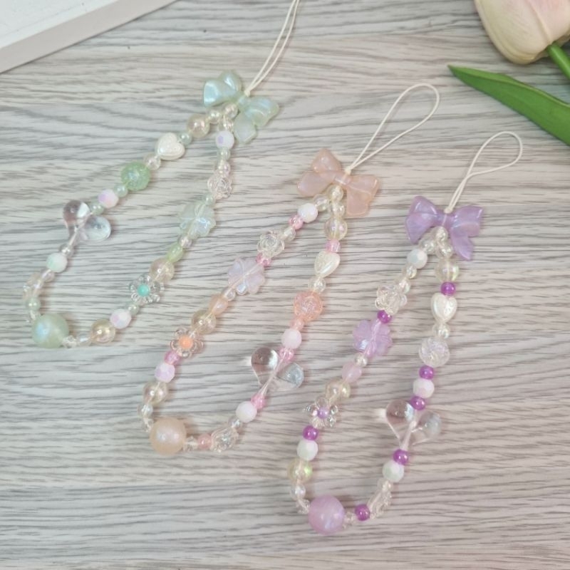 Jual STRAP HP KOREA STRAP GANTUNGAN HP MANIK MANIK STRAP HP AESTHETIC ...