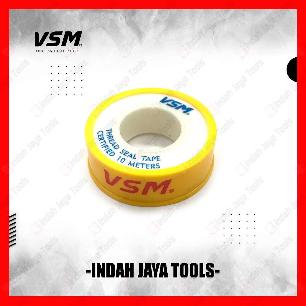 Jual VSM Seal Tape KECIL 12 x 0.075 mm x 10 m Sealtape Isolasi Kran ...
