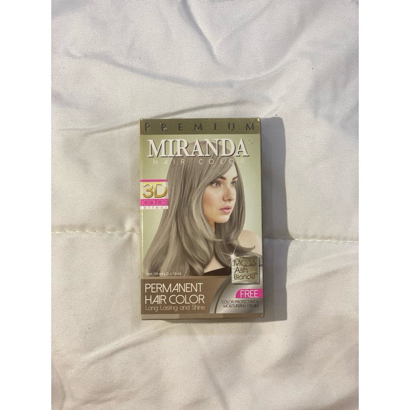 Jual Miranda Permanent Hair Color / MC-16 Ash Blonde | Shopee Indonesia