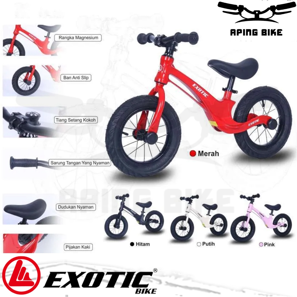 Jual Push Bike Exotic ET-3110 Sepeda Keseimbangan Balance Bike Dorong ...