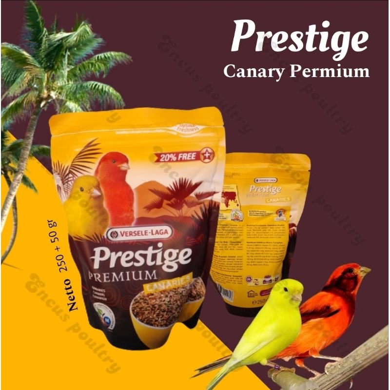 Jual PRESTIGE KENARI PAKAN BURUNG KENARI 250+50GR POUCH KALENG | Shopee ...