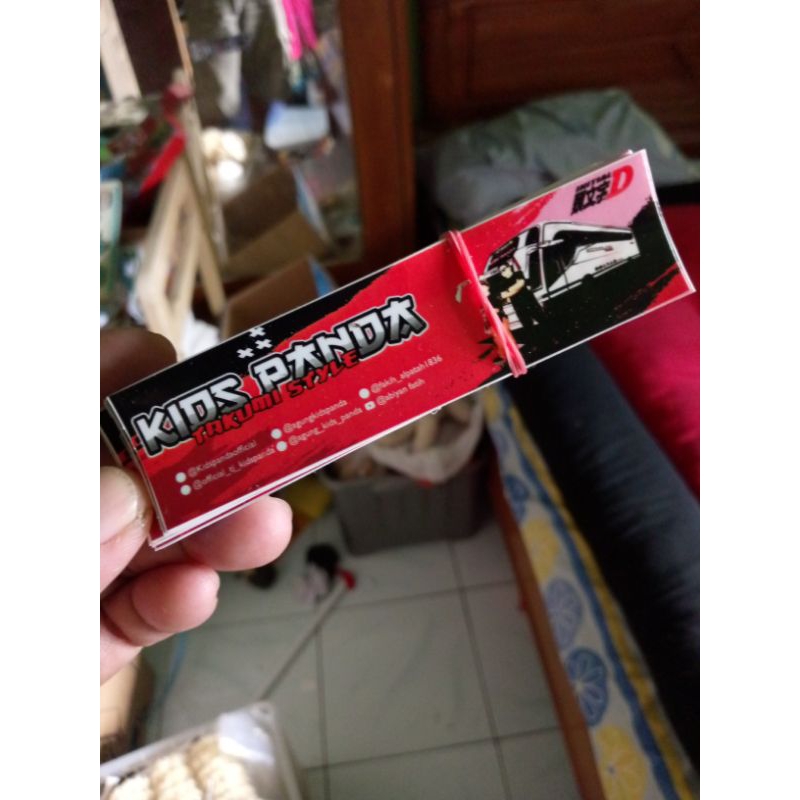 Jual stiker bus basuri kinds panda jb5 merah isi 5 pcs | Shopee Indonesia