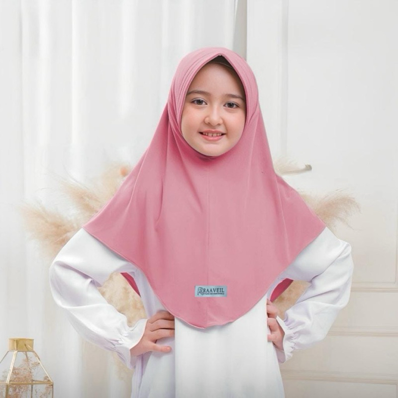Jual Hijab Bergo Anak HAMIDA 3-12 tahun jersey premium kerudung hamidah basic jilbab sekolah ...