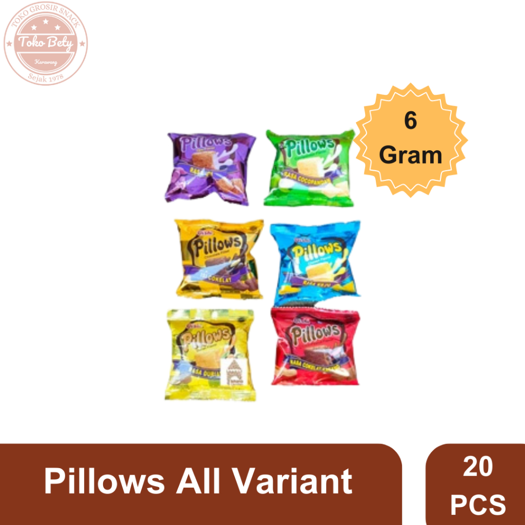 Jual Oishi Pillows Renceng rasa Coklat, Cocopandan, Keju, Ubi, Coklat ...