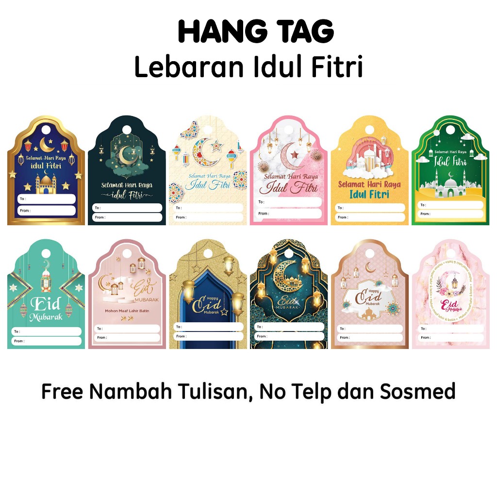 Jual 25 Pcs hang tag Lebaran Idul Fitri | Shopee Indonesia