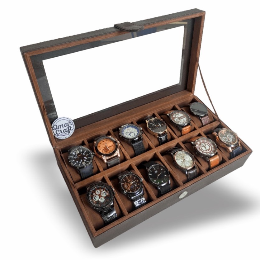 Jual FULL COLOR - Box Jam Tangan isi 12 atau Kotak Tempat Jam Tangan ...