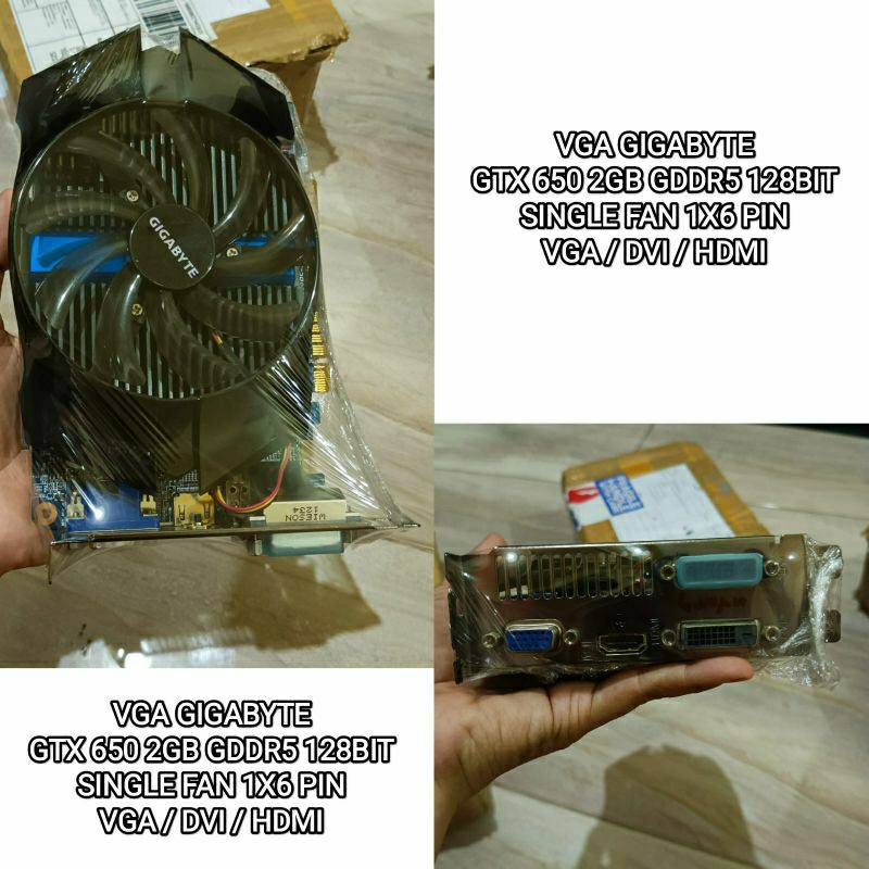 Jual VGA Gigabyte GTX 650 2GB GDDR5 128Bit Original | Shopee Indonesia