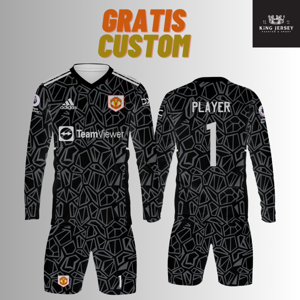 Jual Jersey kiper MU Thrid 2022 Free Custom Nama dan nomor punggung ...
