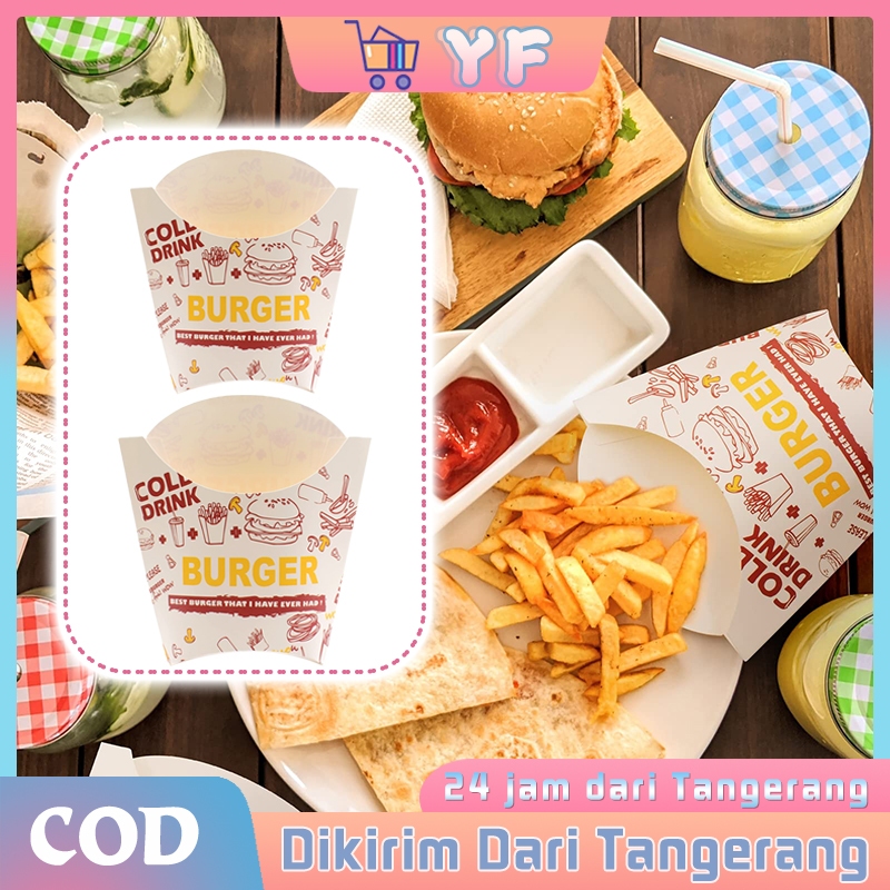 Jual 50Pcs Dus French Fries Kecil Dus Kemasan Kentang Goreng Box French ...