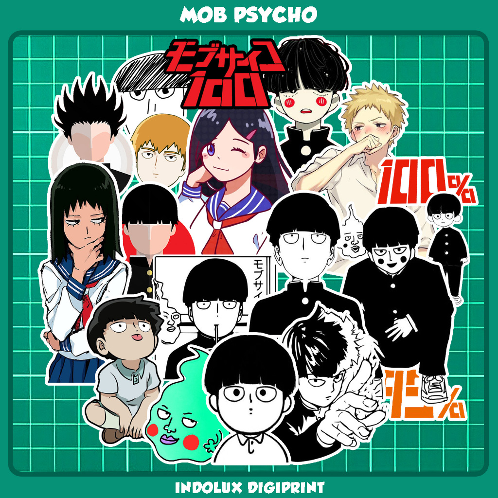 Jual Sticker Mob Psycho 100 Anime Stiker Shigeo Kageyama Teruki ...
