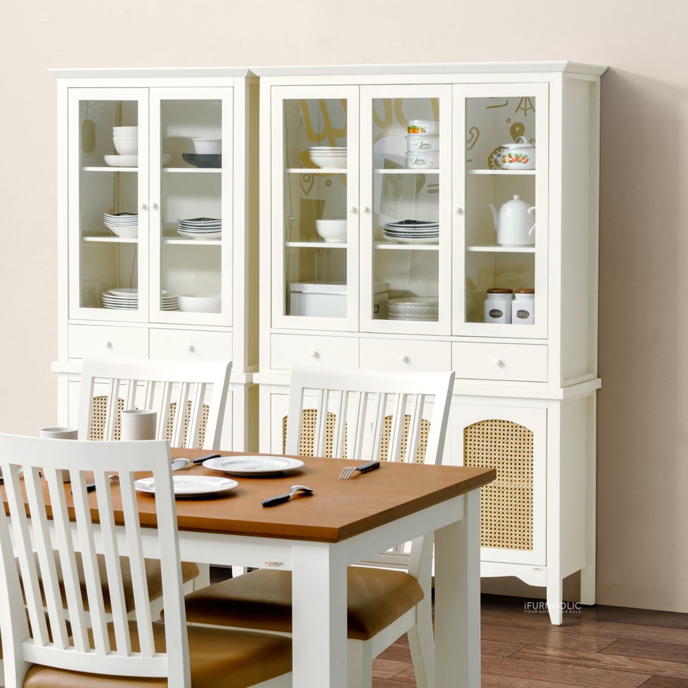 Jual IFURNHOLIC Kayla Dining Buffet High | Lemari Kabinet Dapur Pintu ...