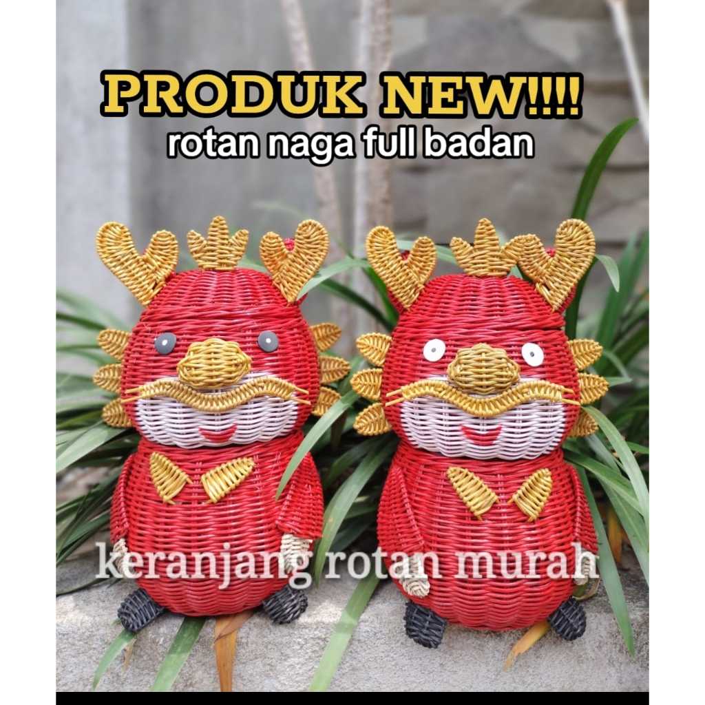 Jual PRODUK NEW !!!!!!! Keranjang Rotan Naga Full Badan New 2024/ Rotan ...
