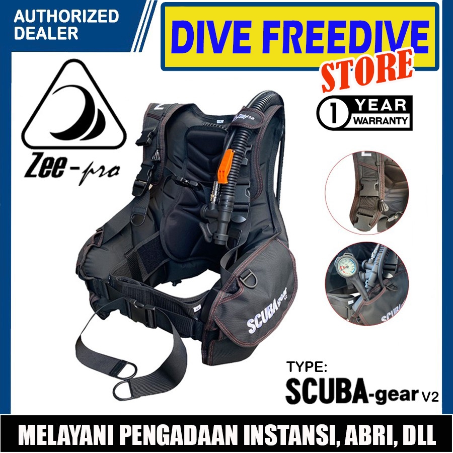 Jual BCD Scuba Zeepro Scubagear BC Jacket Basic Diving Selam Jaket Buoyancy Scuba Gear | Shopee ...