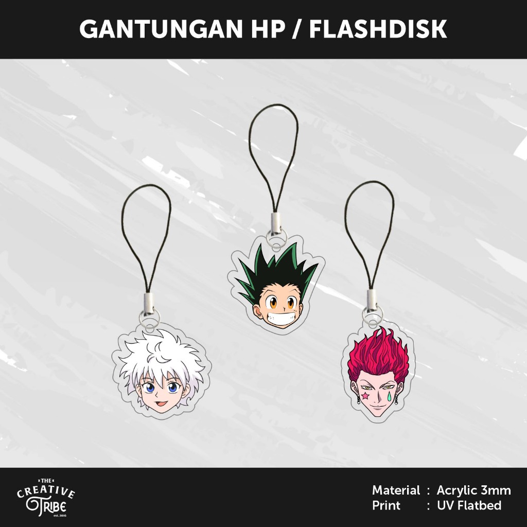 Jual Hunter x Hunter - Gantungan HP / Flashdisk Akrilik 3mm - Hiasan ...