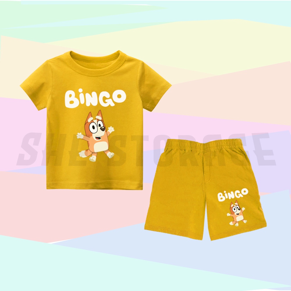 Jual SETELAN KAOS ANAK BAJU ANAK KARAKTER BINGO BLUEY / ONE SET ANAK ... Jual SETELAN KAOS ANAK BAJU ANAK KARAKTER BINGO BLUEY / ONE SET ANAK ...