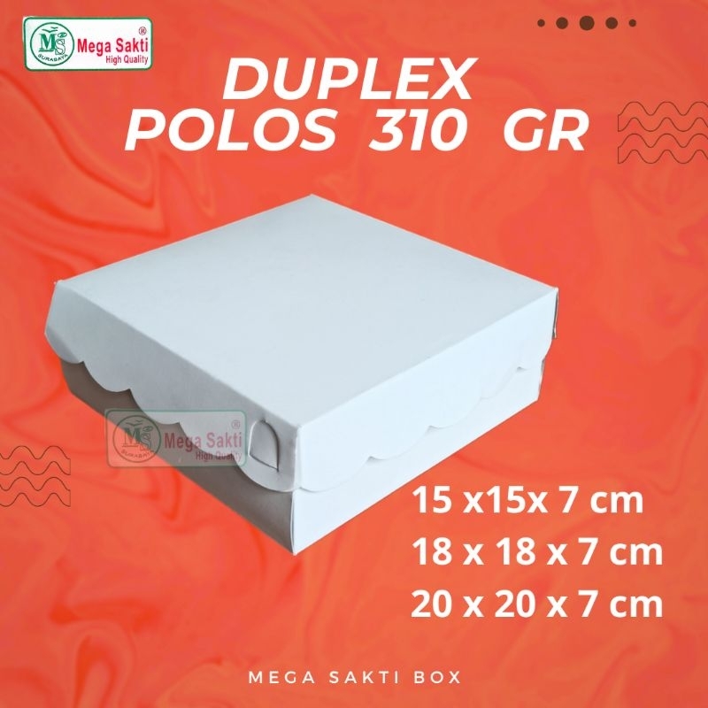 Jual (ISI 10 PCS) DOS DUPLEX POLOS KOTAK NASI / KARDUS NASI / BOX NASI ...