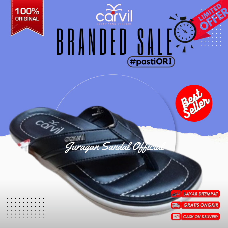 Jual SANDAL PRIA CARVIL LARRIE 01M | SANDAL JEPIT PRIA | CARVIL ...