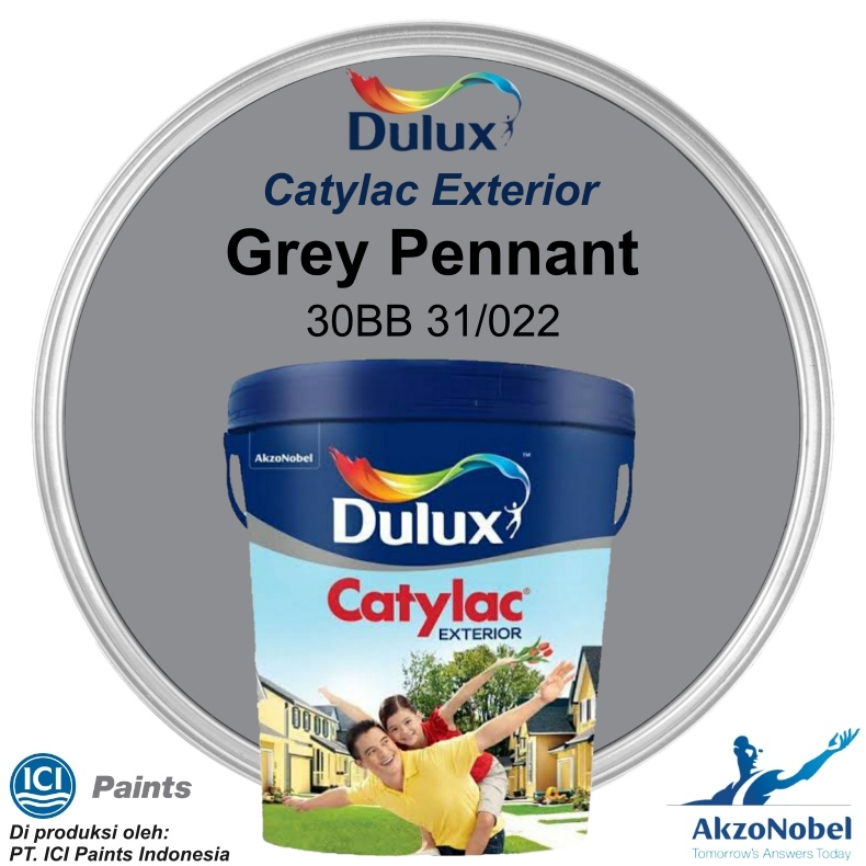 Jual CAT DULUX CATYLAC EXTERIOR 25 KG - GREY PENNANT 30BB 31/022 ...