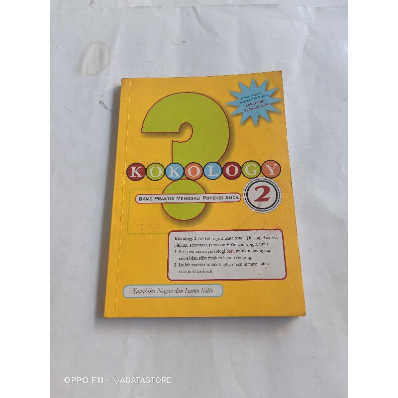 Jual BUKU KOKOLOGY 2 GAME PRAKTIS MENGGALI POTENSI ANDA TADAHIKO NAGAO | Shopee Indonesia