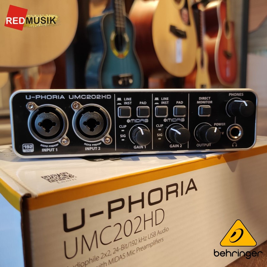 Jual Soundcard Behringer UMC202HD UMC-202HD UMC 202HD U-Phoria | Shopee ...