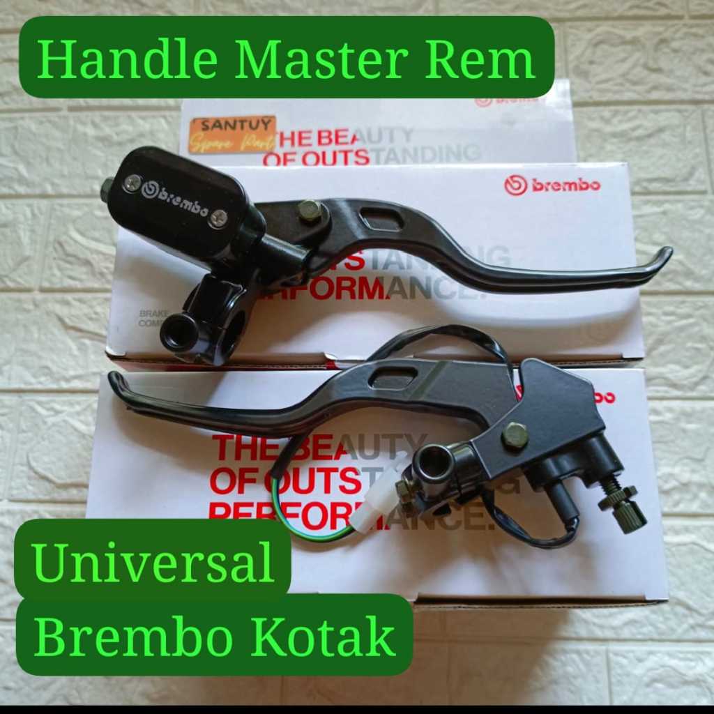 Jual Handle Master Rem Brembo Kotak Universal #santuymotoshop | Shopee ...