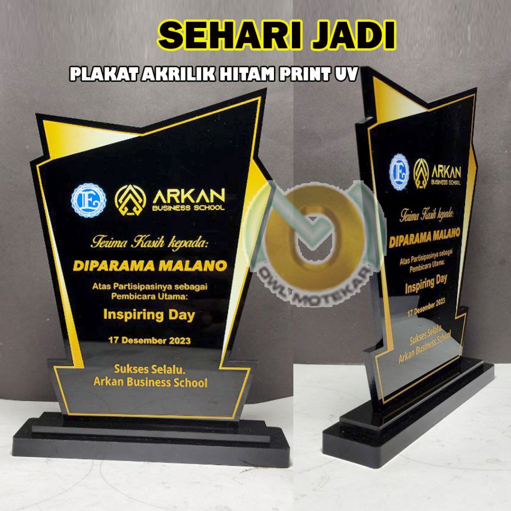 Jual PLAKAT AKRILIK HITAM SEHARI JADI KETEBALAN 3MM | Shopee Indonesia