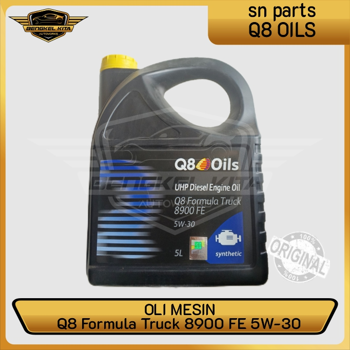 Jual Oli Mesin Mobil Diesel Q8 Formula Truck 8900 FE 5W30 5W 30 Fully ...