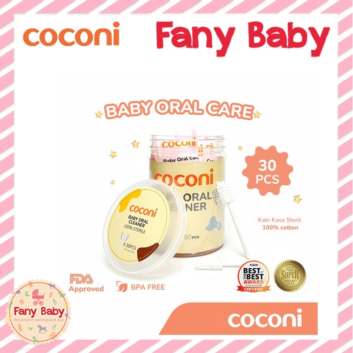 Jual COCONI BABY ORAL CLEANER GAUZE STICK NEWBORN CARE | Shopee Indonesia