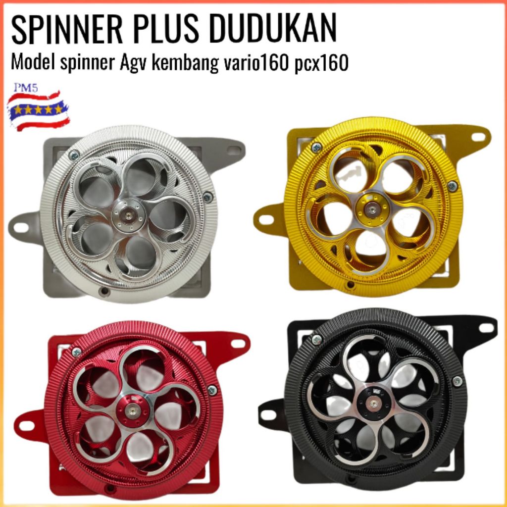 Jual Breket Spinner Radiator NSB Set Spinner AGV Model Flower Full CNC ...