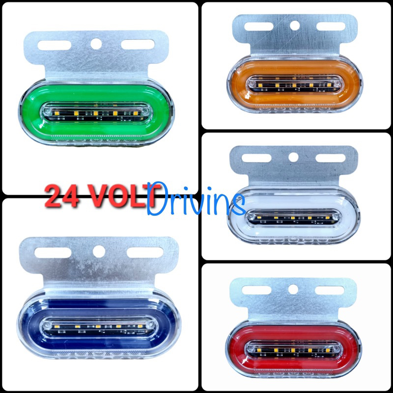 Jual LAMPU LED BAK SAMPING TRUK LAMPU SEIN RUNNING 24 VOLT MODEL O | Shopee Indonesia