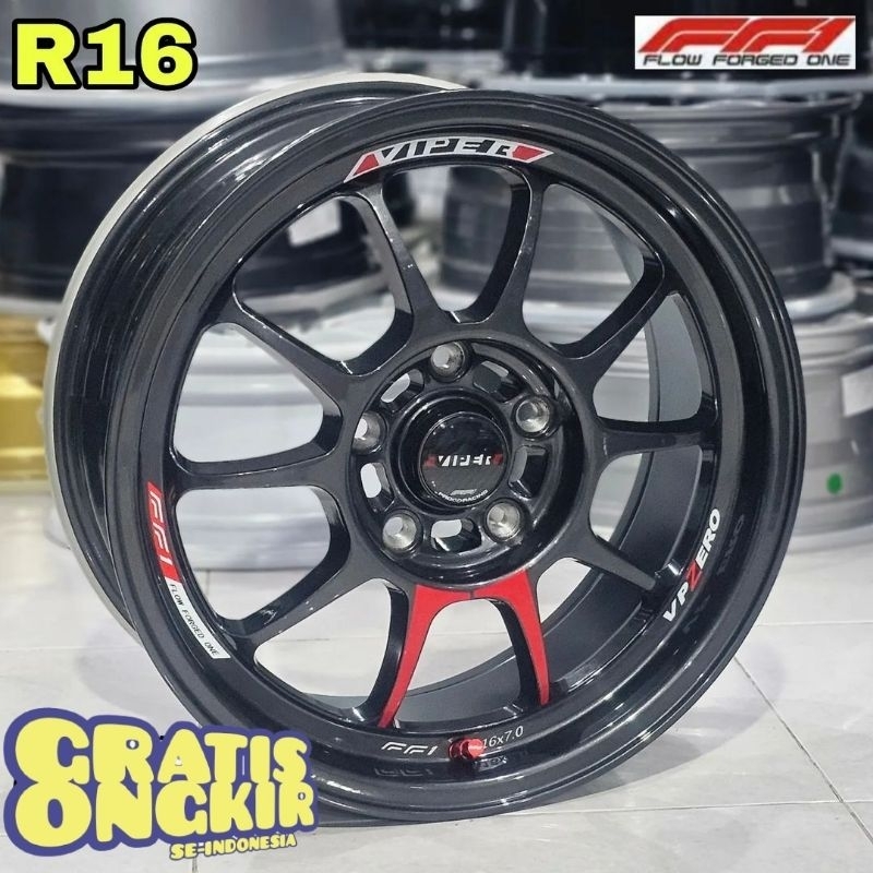 Jual velg racing r16 VIPER FLOW FORMING velg mobil racing ring 16 Ertiga xl7 Terios Rush Xpander ...