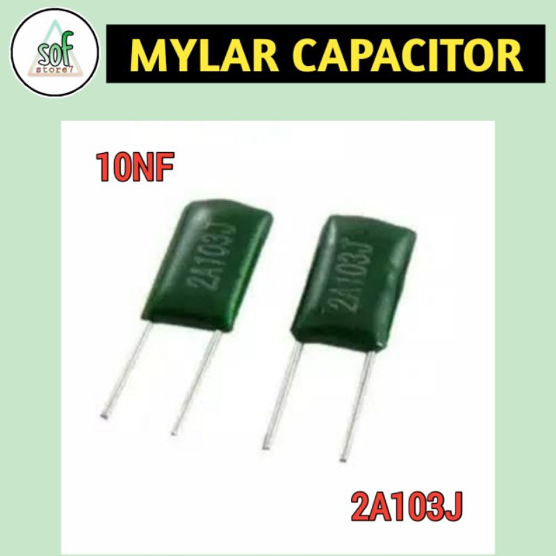 Jual Kapasitor Milar 103 10nf Mylar Capacitor 2A103J | Shopee Indonesia