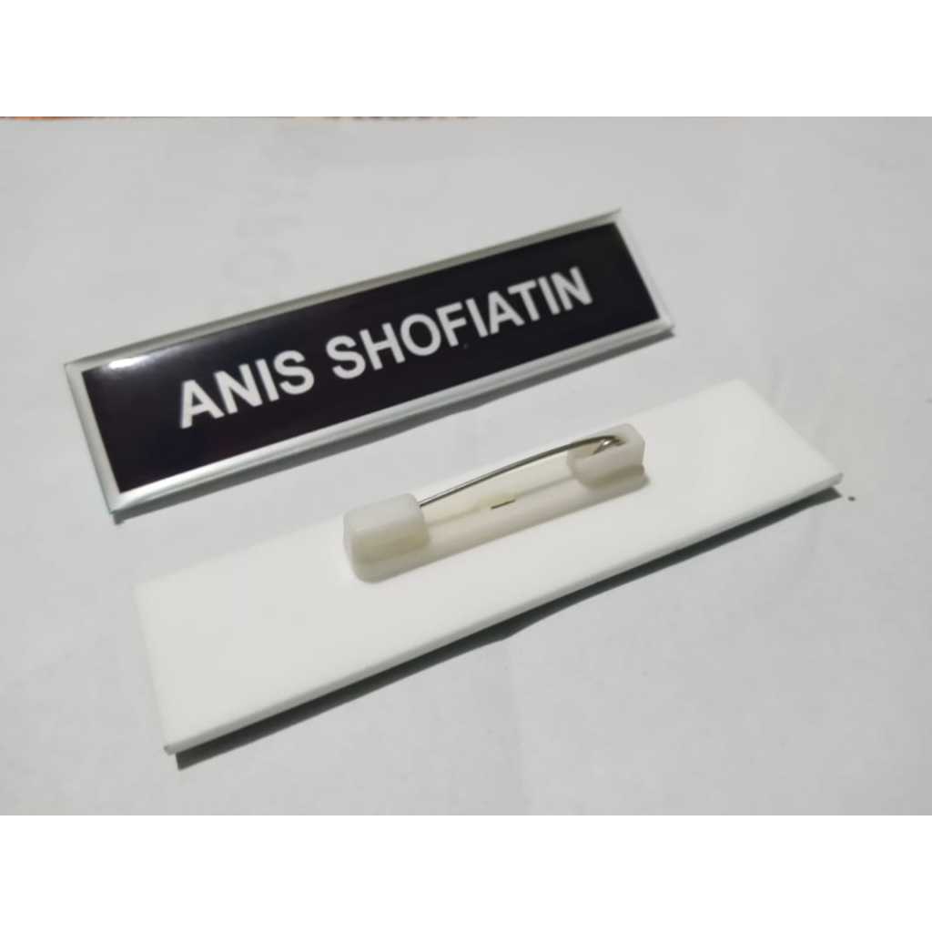 Jual Papan nama akrilik resin/Name Tag akrilik penitik/Nama dada/Name ...