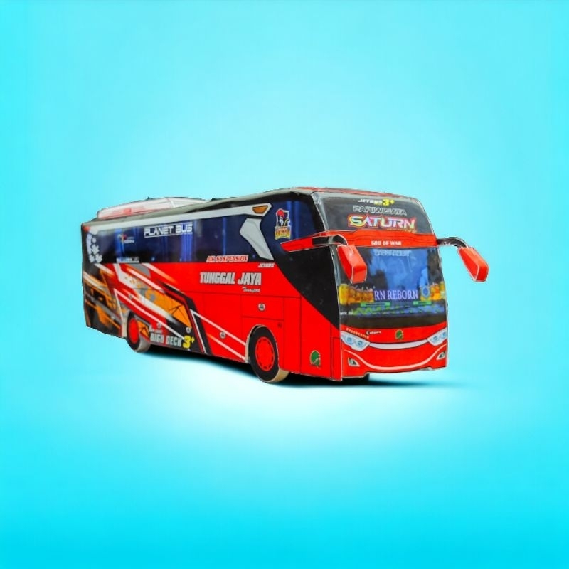 Jual Mainan Miniatur Bus Telolet Basuri Bis Tunggal Jaya Saturn Ukuran ...