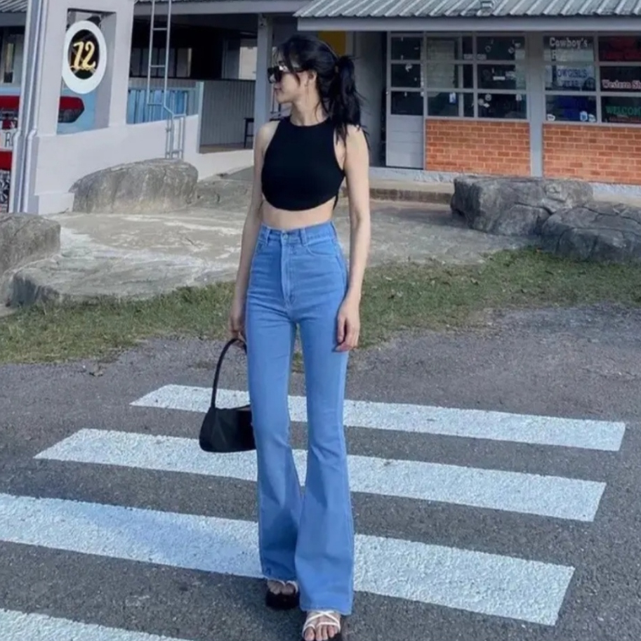 Jual Highwaist Jeans Cutbray Street Melar Celana Wanita Era 90an ...