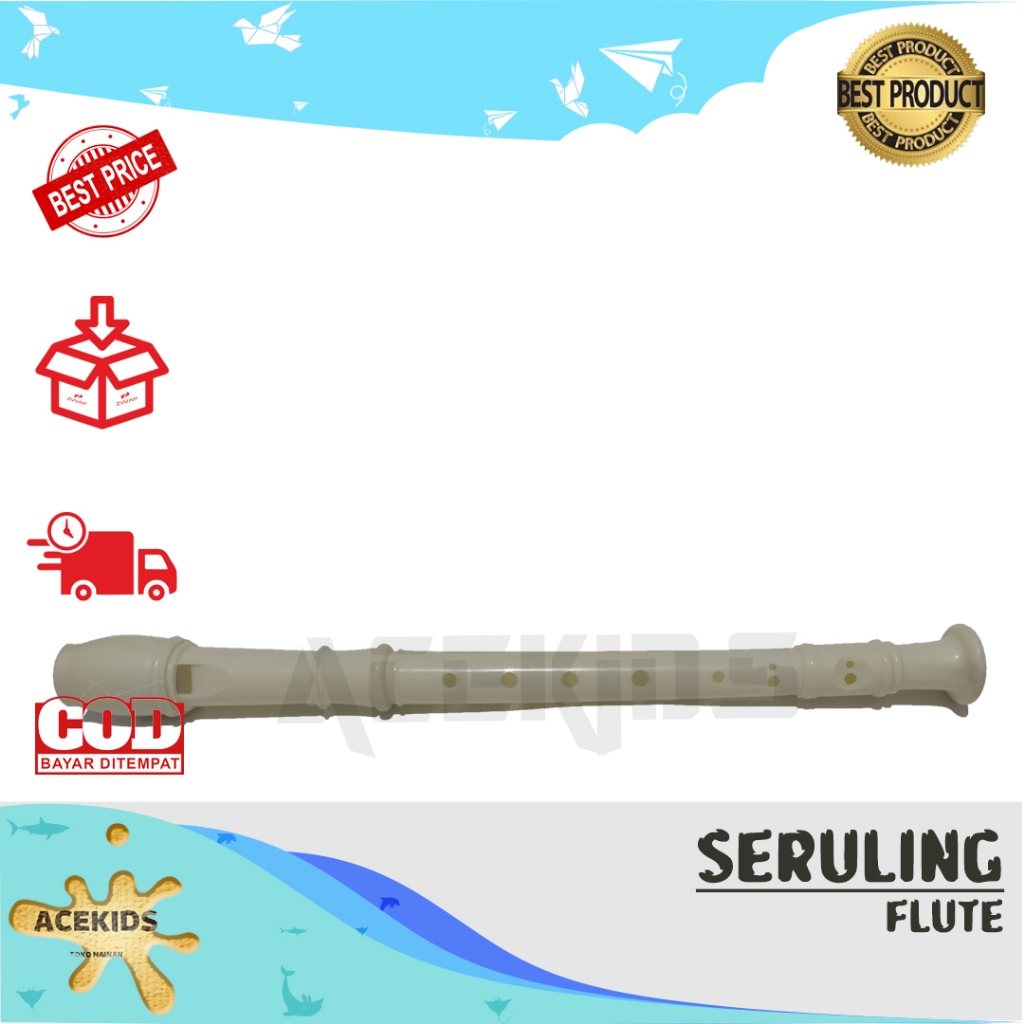 Jual Alat Musik Tiup Suling Tradisional Seruling Flute 7 Lubang ...