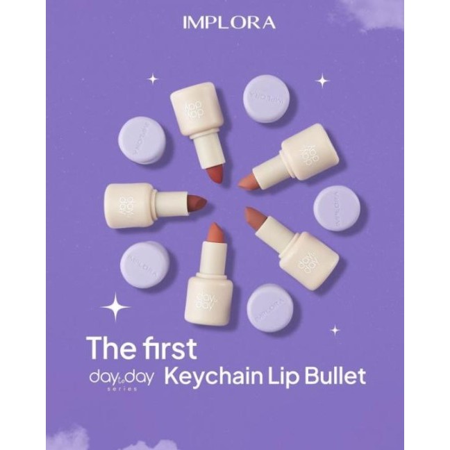 Jual IMPLORA Day to Day Series Key Chain Lip Bullet | Shopee Indonesia
