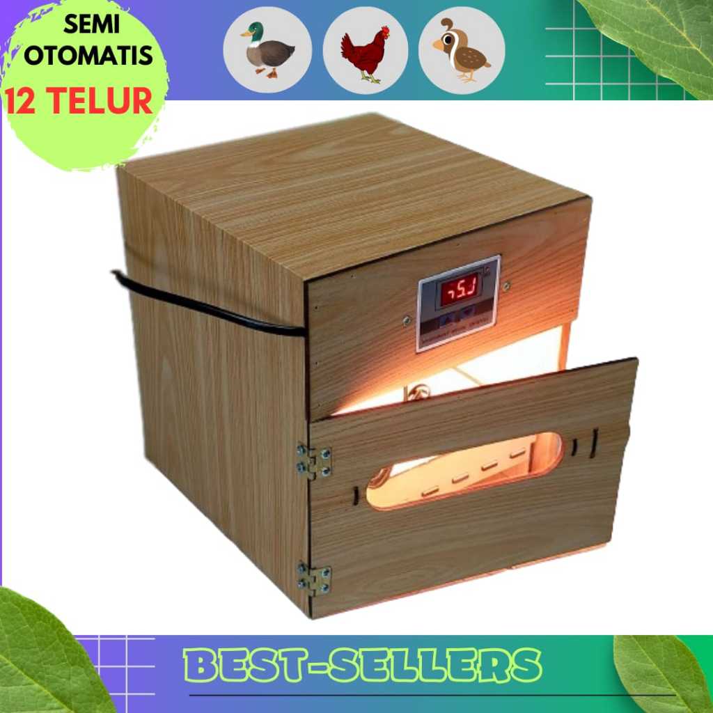 Jual Mesin Penetas Telur Ayam Semi Otomatis Digital 16 Telur | Shopee ...