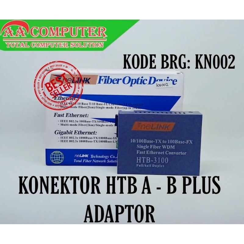 Jual Konektor Htb A - B Plus Adaptor | Shopee Indonesia