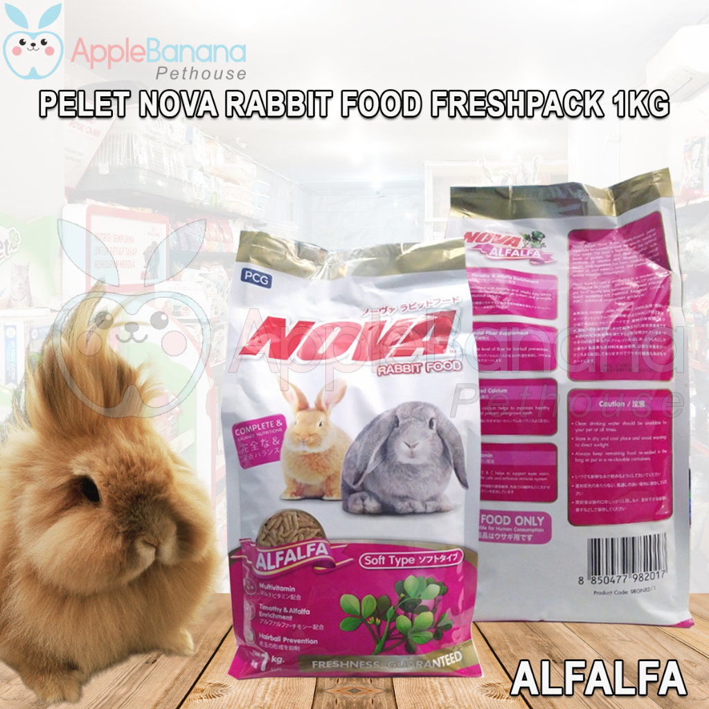 Jual Makanan Kelinci Nova 1 kg Alfalfa - Nova rabbit food - Makanan ...