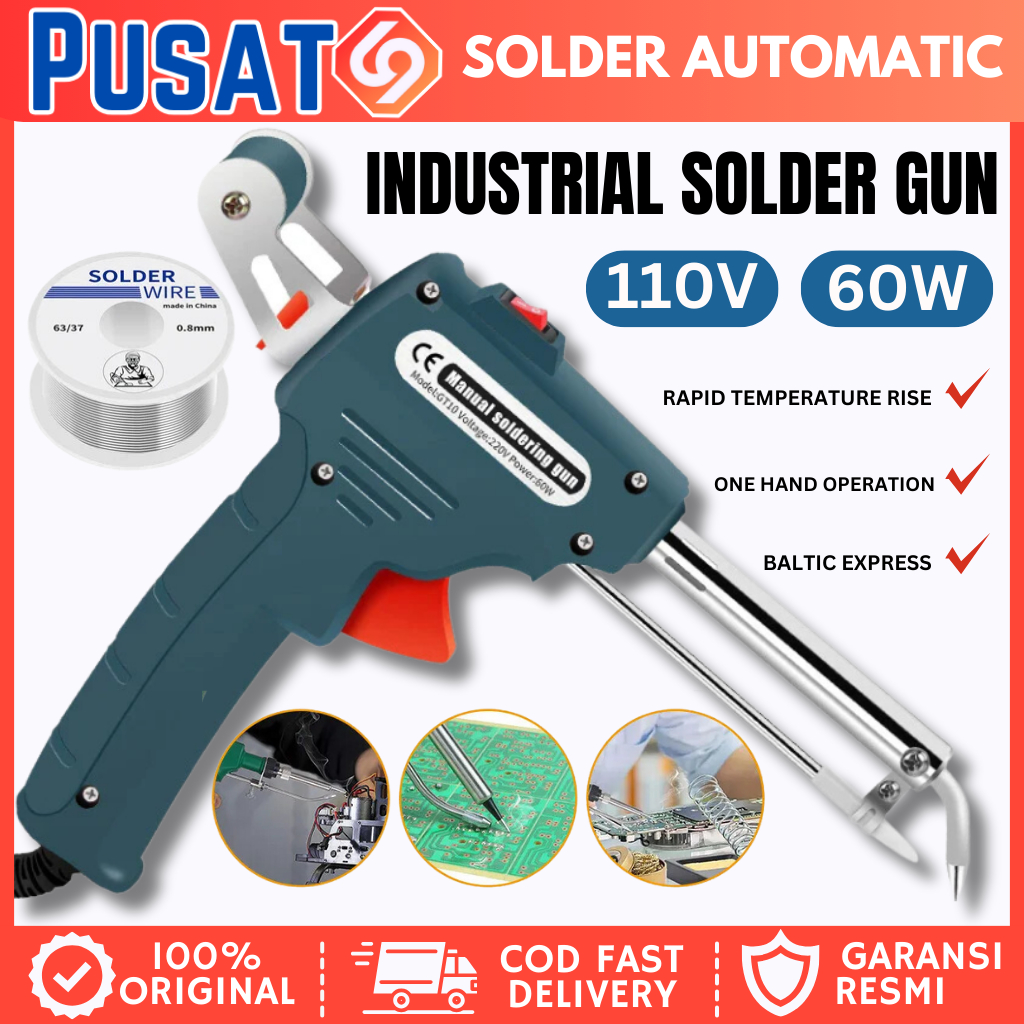 Jual Solder Iron Automatic Tin Gun 60W dengan Tempat Timah Otomatis ...
